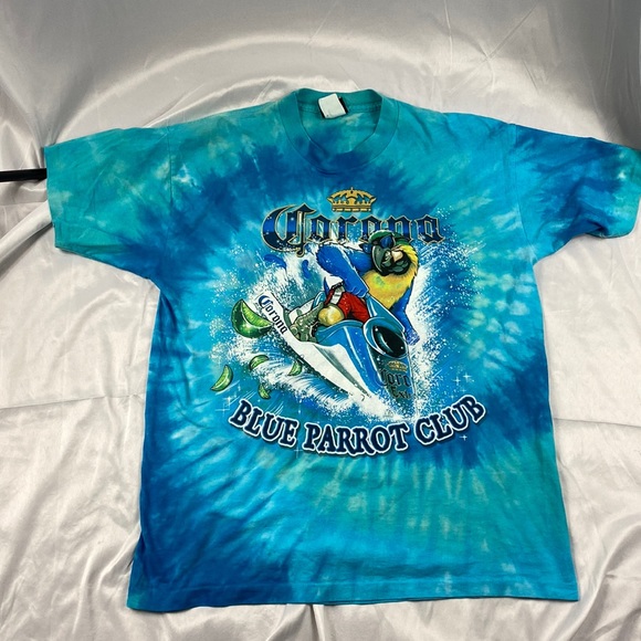 Liquid Blue | Shirts | Vintage Liquid Blue Corona Cerveza Blue Parrot ...